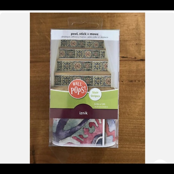 Wallpops | Accents | Wall Pops Wpss984 Iznik Tile Stair Stripe Decal ...